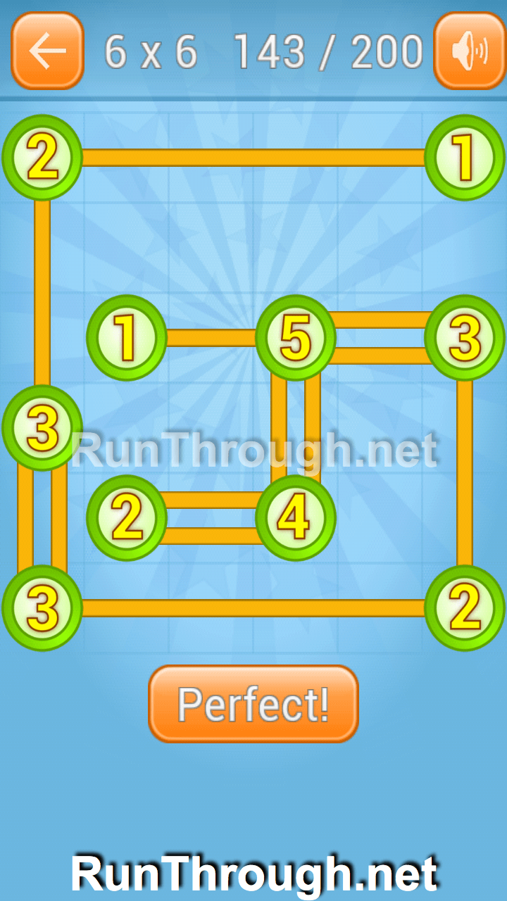 Linky Dots Walkthrough 6x6 Level 143 - RunThrough